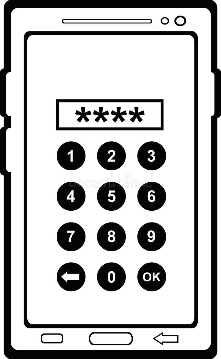 Numeric Keypad Keyboard Stock Illustrations – 216 Numeric Keypad ...