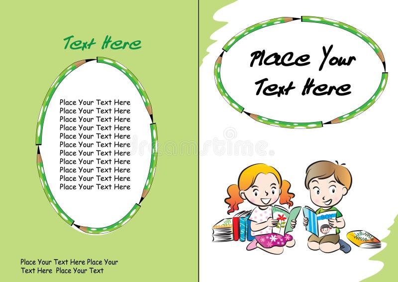 Vector Drawing Kids Book Cover Stock Vector - Illustration of cover ...