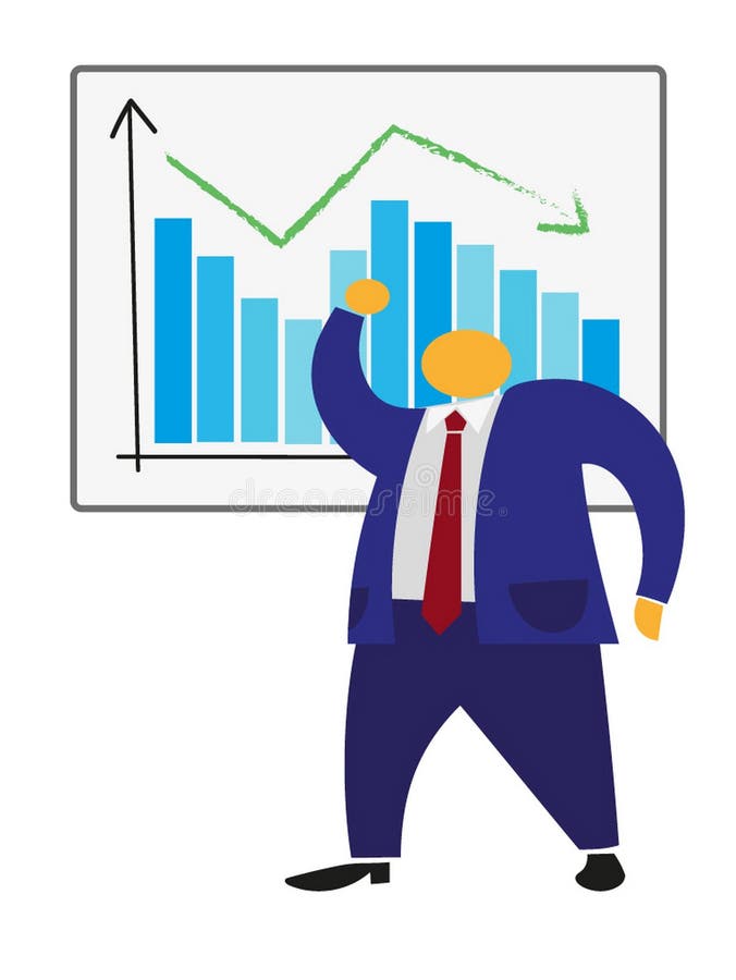 Man and presentation stock vector. Illustration of drawing - 162857654