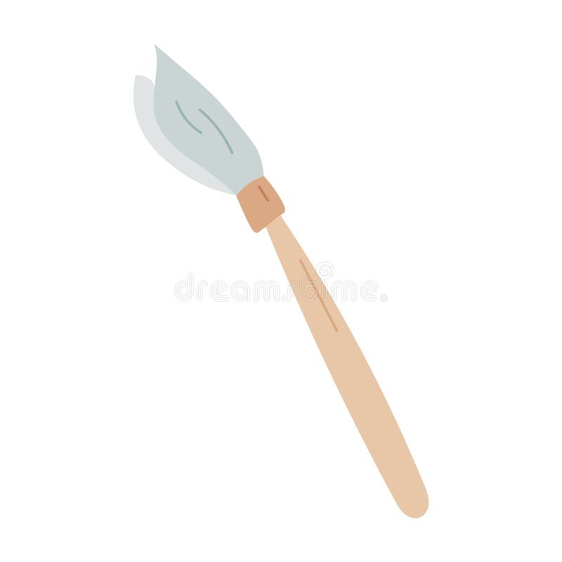 Vector Drawing Paintbrush, Hand Drawn Illustration Stock Vector ...