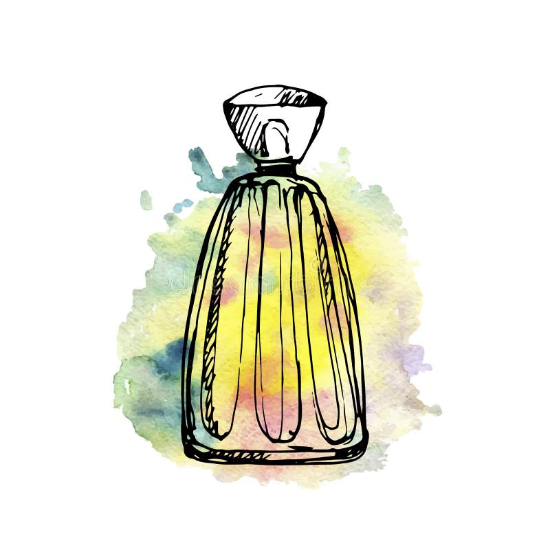 Perfume Bottle Drawing Stock Illustrations – 6,402 Perfume Bottle ...