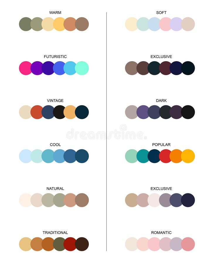 Soft Color Palettes Stock Illustrations – 664 Soft Color Palettes Stock ...