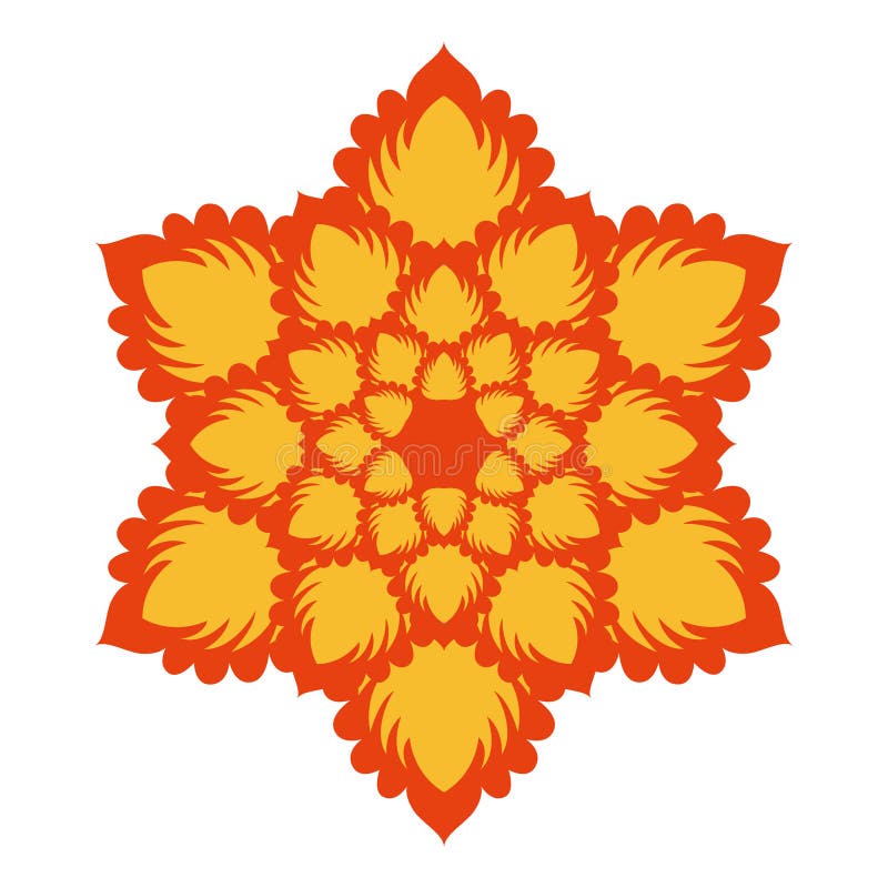 Vector Drawing, Stylized Flower in Two Shades on a White Background ...