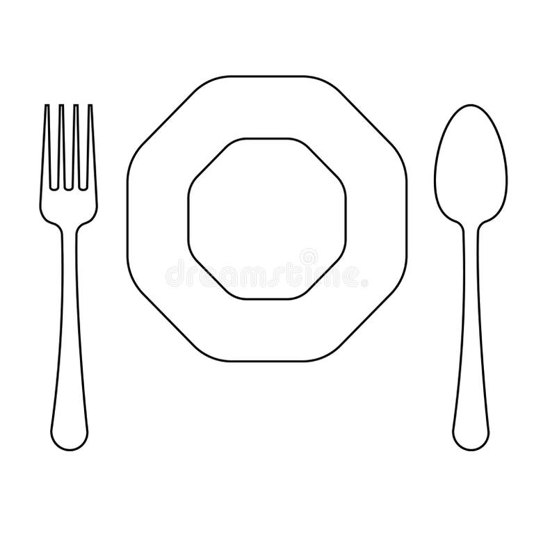 Line Drawing Silverware Stock Illustrations – 2,365 Line Drawing ...