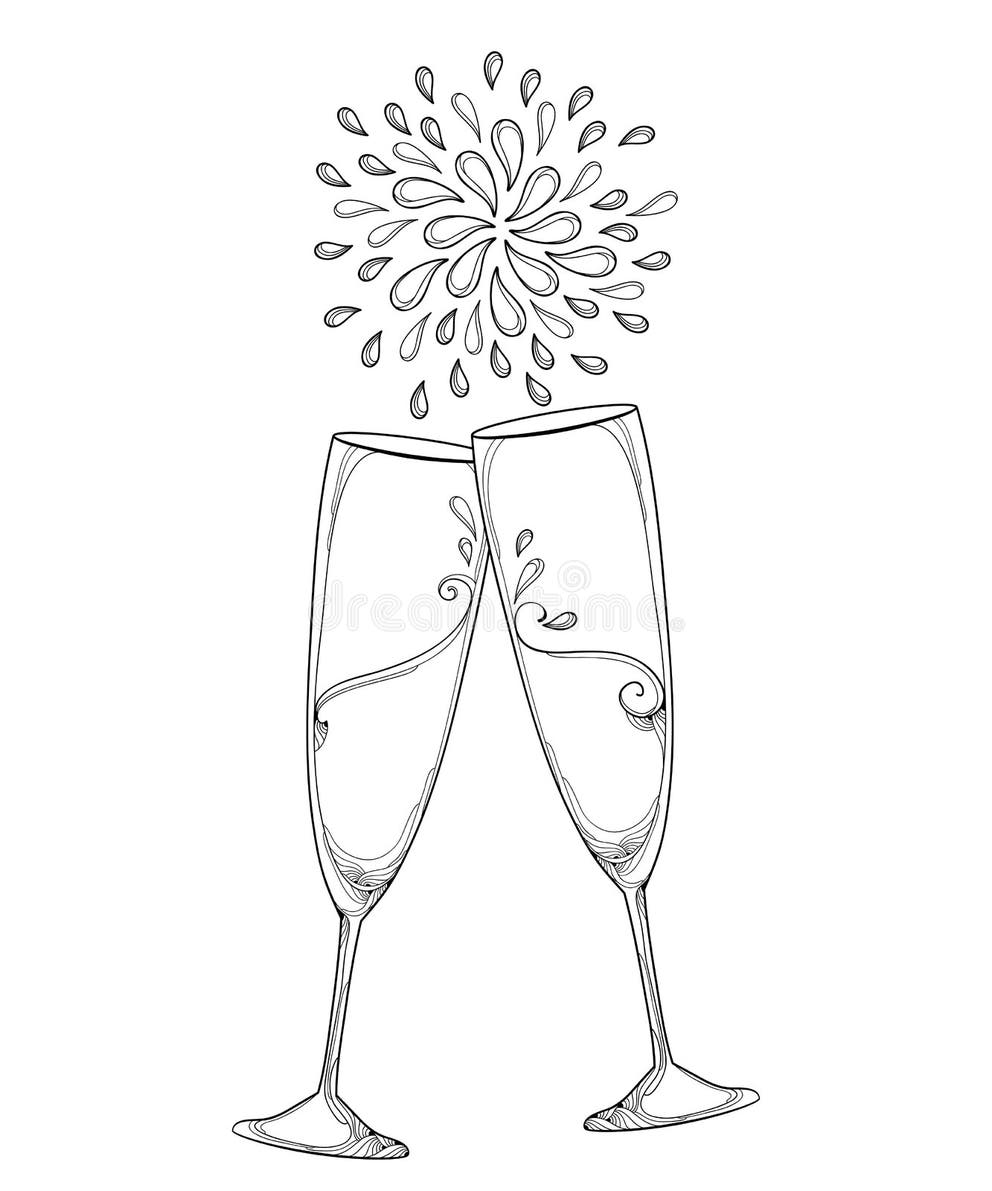 Glasses Toasting Background Stock Illustrations 1992 Glasses Toasting Background Stock