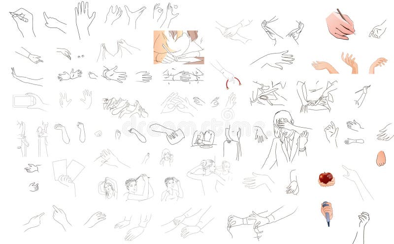 Hand movements stock illustration. Illustration of black - 10262517