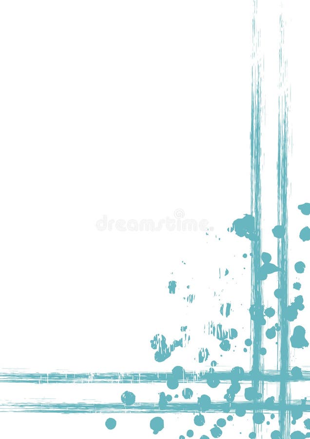 Vector Drawn Background with Frame, Border. Grunge Template with Splash ...