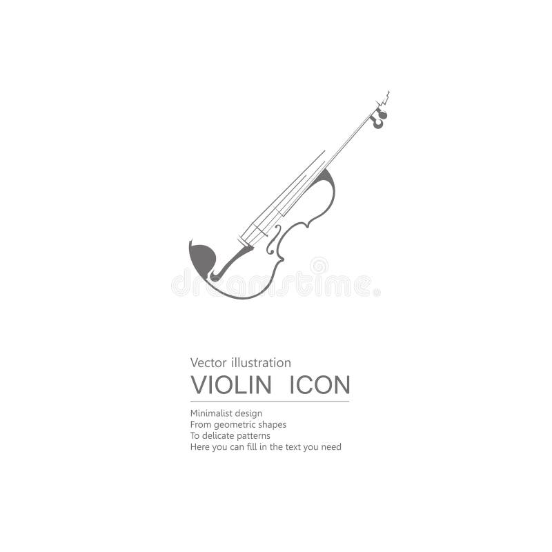 Violin Abstract Logo stock illustration. Illustration of designs - 27438456