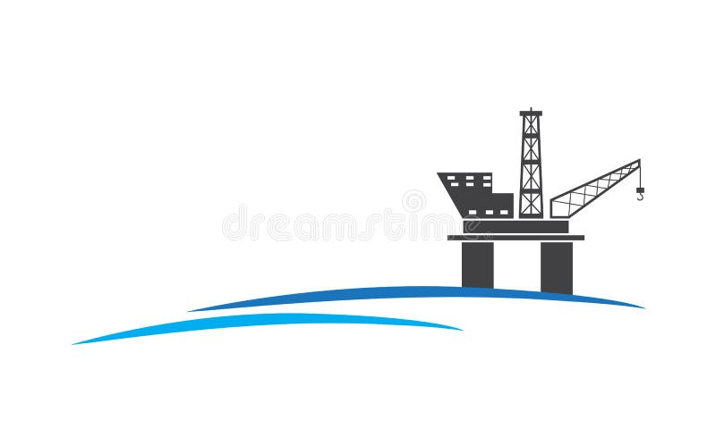 Drilling ship icon vector stock vector. Illustration of drillship ...