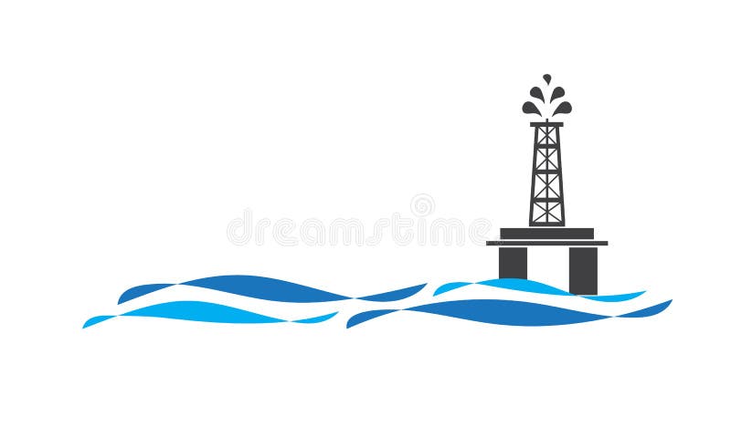 Drilling ship icon vector stock vector. Illustration of drillship ...