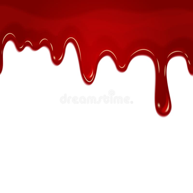 Vector Dripping Seamless Blood Stock Vector - Illustration of blood ...