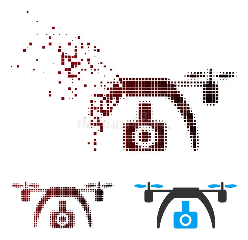 Moving Pixel Halftone Drone Video Camera Icon Stock Vector ... Moving Pixel Halftone Drone Video Camera Icon Stock Vector ...