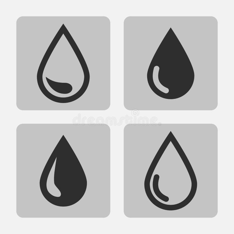 Vector drop icon stock vector. Illustration of falling - 173336034