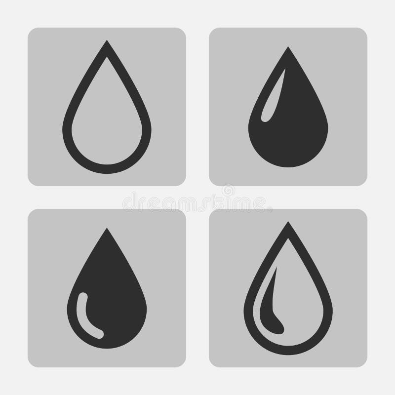 Vector drop icon stock vector. Illustration of falling - 173336034
