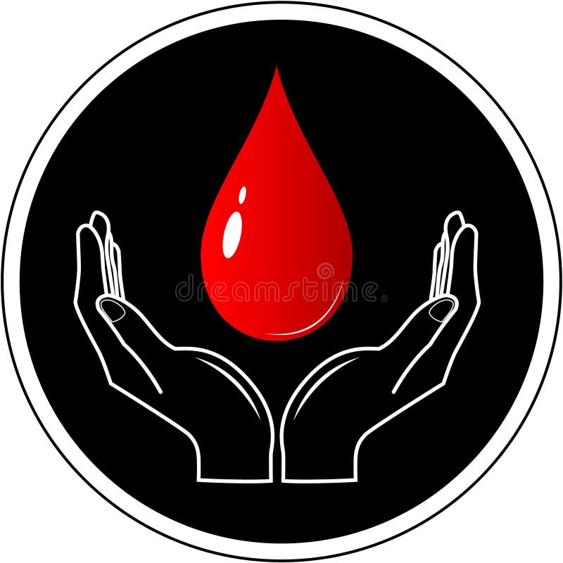 Vector drop in hands icon stock vector. Illustration of medicine - 7498599