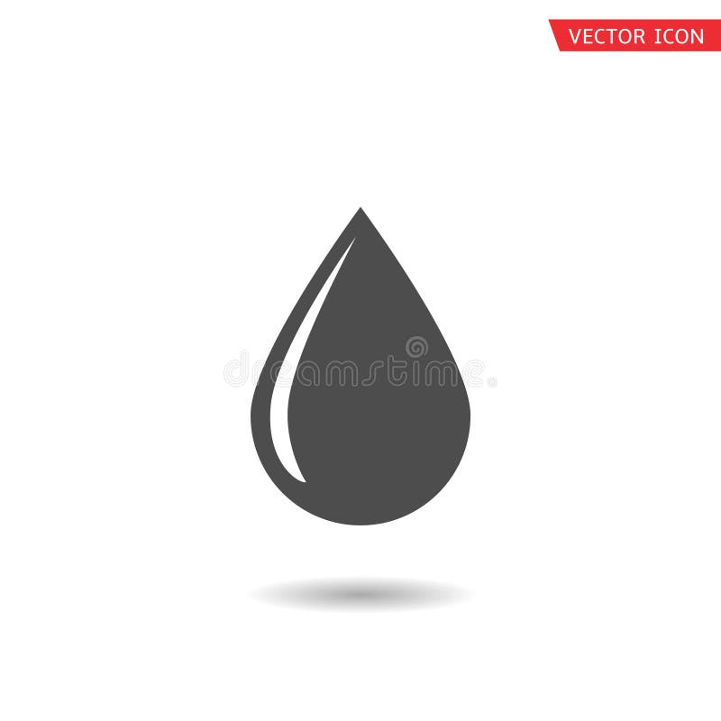 Vector drop icon stock illustration. Illustration of environment ...