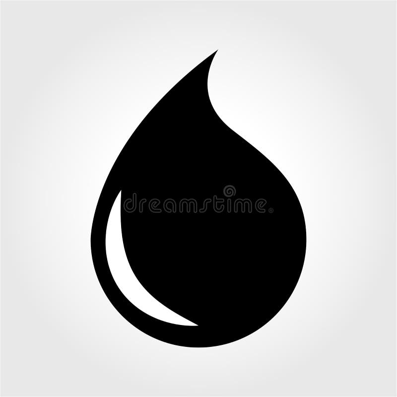 Vector of Drop Icon on White Background. Stock Vector - Illustration of ...