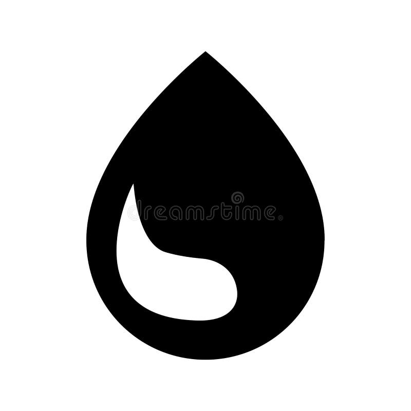 Vector of Drop Icon on White Background. Stock Vector - Illustration of ...