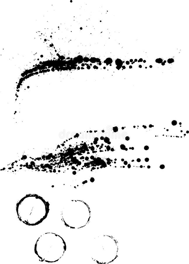 Vector drops-splash stock vector. Illustration of decoration - 5235525