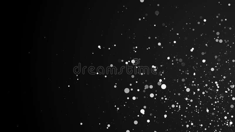 Vector Dust Particles with Bokeh Effect. Abstract Magic Background ...