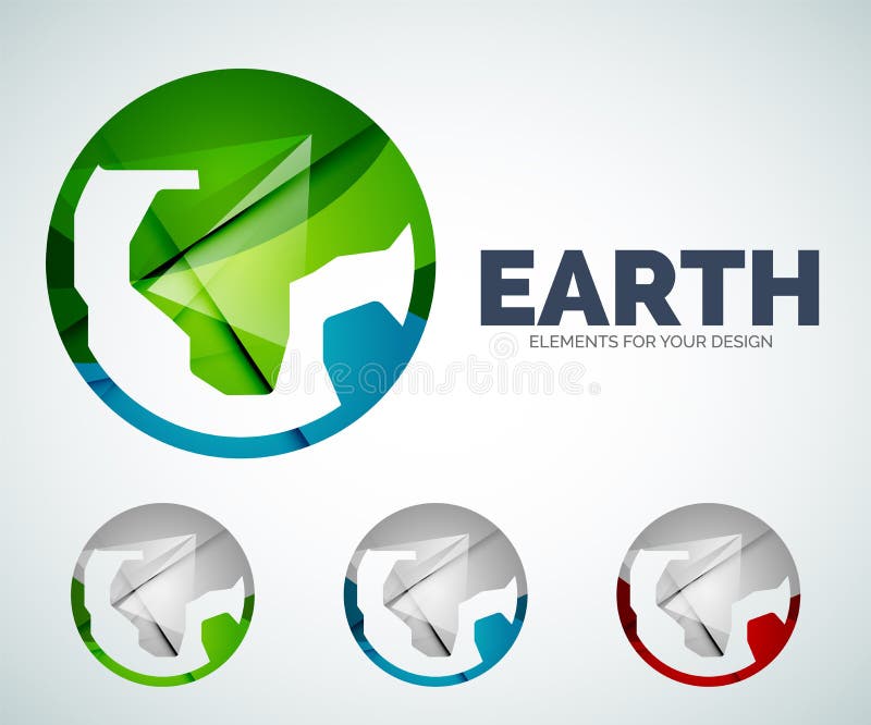 Earth company logo design stock vector. Illustration of abstract - 44036032