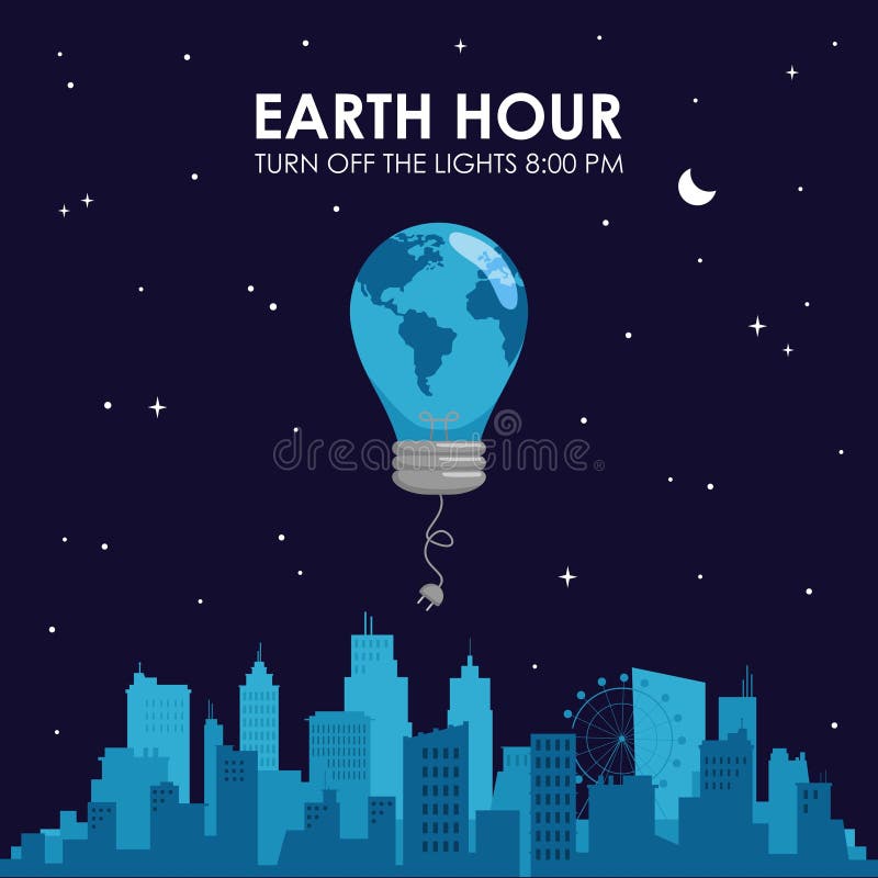 Earth Hour Poster Stock Illustrations – 1,483 Earth Hour Poster Stock ...