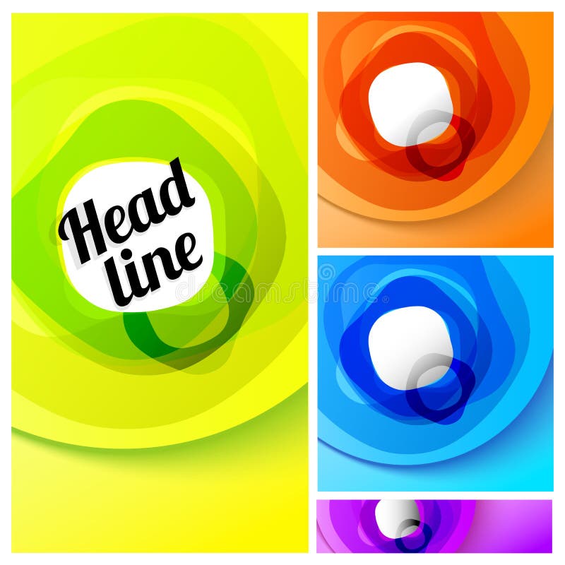 Vector Easy Geometric Background Set for Your Headline Stock ...