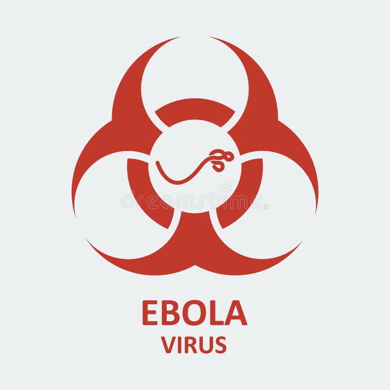 Vector Ebola Virus and Biohazard Sign Stock Vector - Illustration of ...
