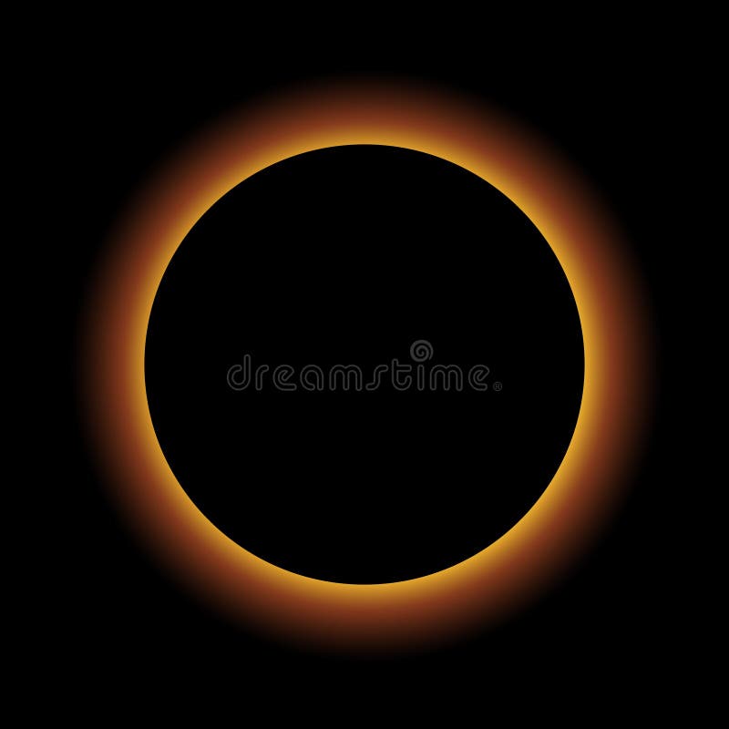 Vector eclipse of the sun stock vector. Illustration of galaxy - 237269544