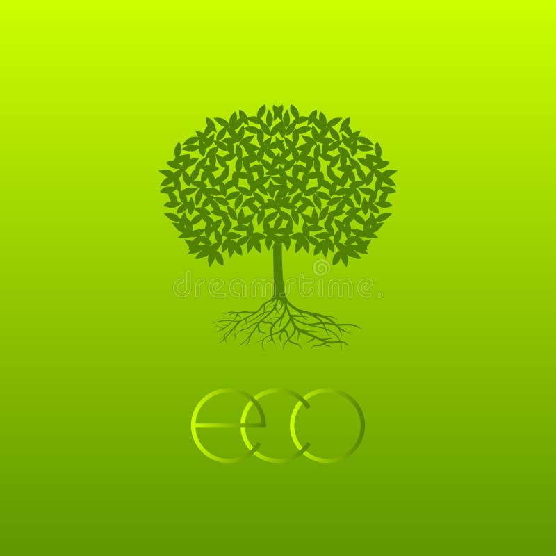 Vector ecologic symbol. stock vector. Illustration of decoration - 54666647