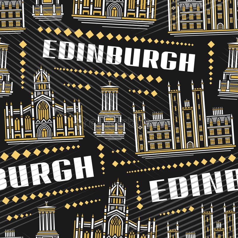 Vector Edinburgh Seamless Pattern Stock Vector - Illustration of ...