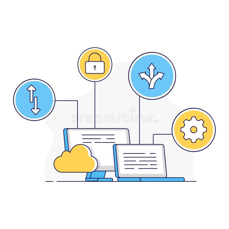 Vector Editable Cloud Icon: Versatile and Customizable Symbol for Cloud ...