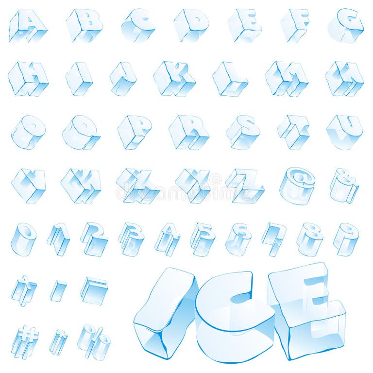 Icicle Letters Stock Illustrations – 64 Icicle Letters Stock ...