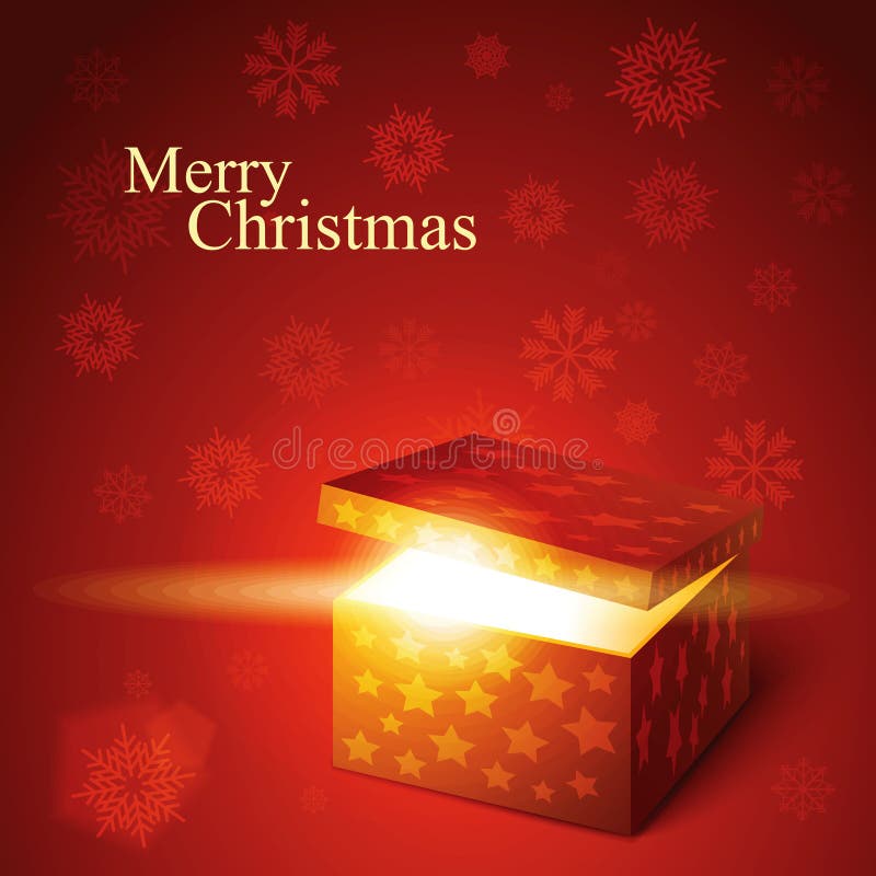 Magic gift box stock vector. Illustration of package, flow - 6374265