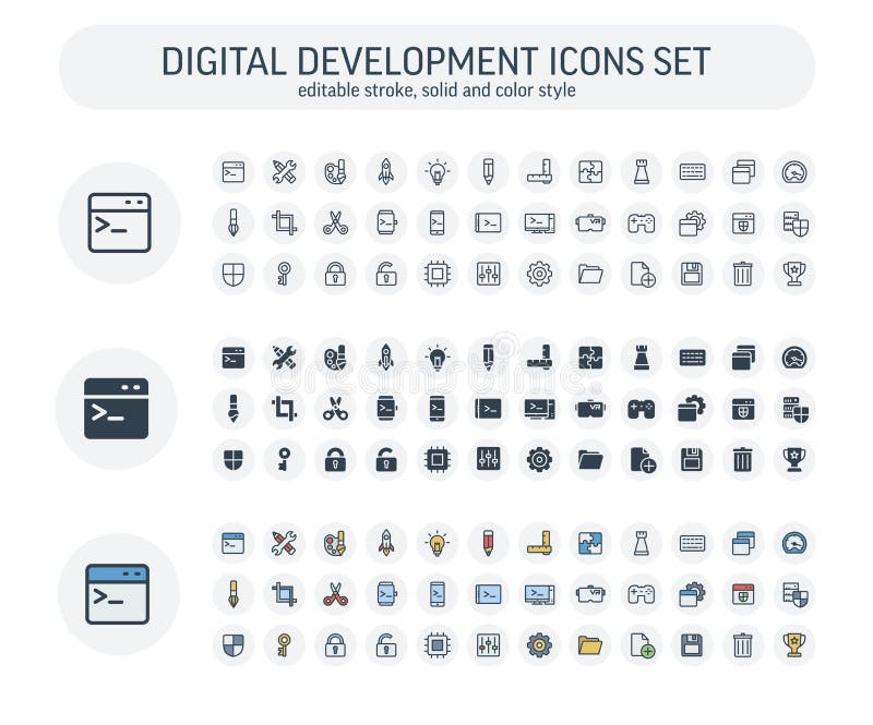 Solid 25 Digital Economy Business Icon Set. Vector Glyph Style Design ...