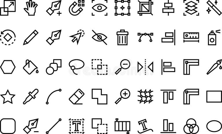 Vector Editing Icons High-Quality Vector Icons Collection with Editable ...