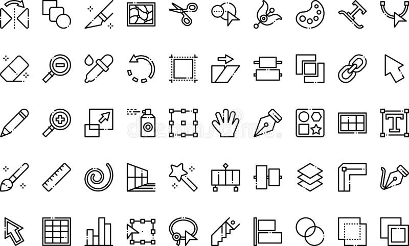 Vector Editing Icons High-Quality Vector Icons Collection with Editable ...
