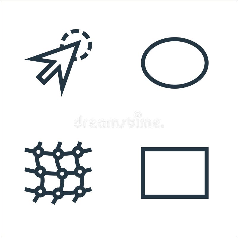 Web Icons on Ellipse Buttons Stock Vector - Illustration of internet ...