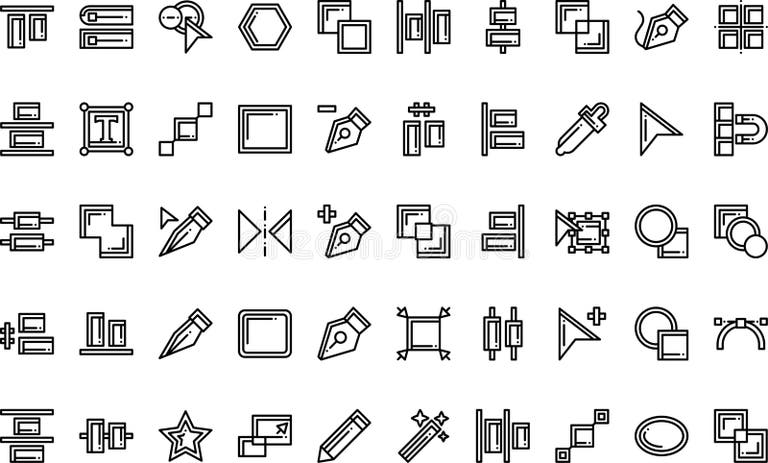 Vector Editing Tools Icons High-Quality Vector Icons Collection with Editable Stroke. Ideal for ...