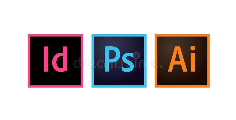 Vector Editorial De Los Iconos Photoshop, De Illustrator Y De Indesign ... Vector Editorial De Los Iconos Photoshop, De Illustrator Y De Indesign ...