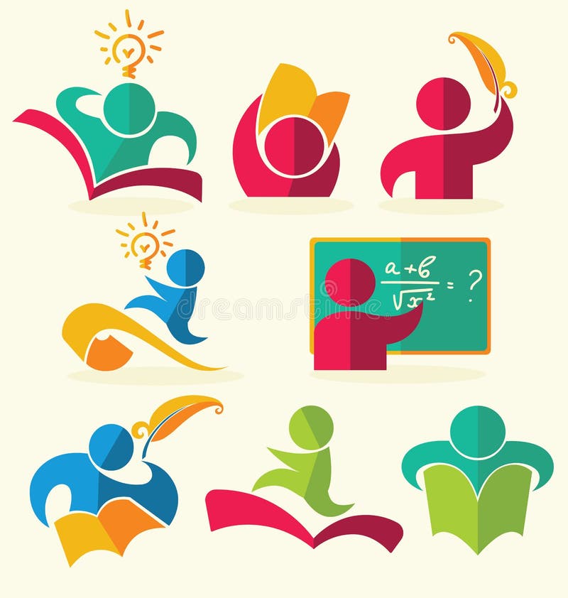 Vector Education Collection Stock Vector - Illustration of pack, bright ...