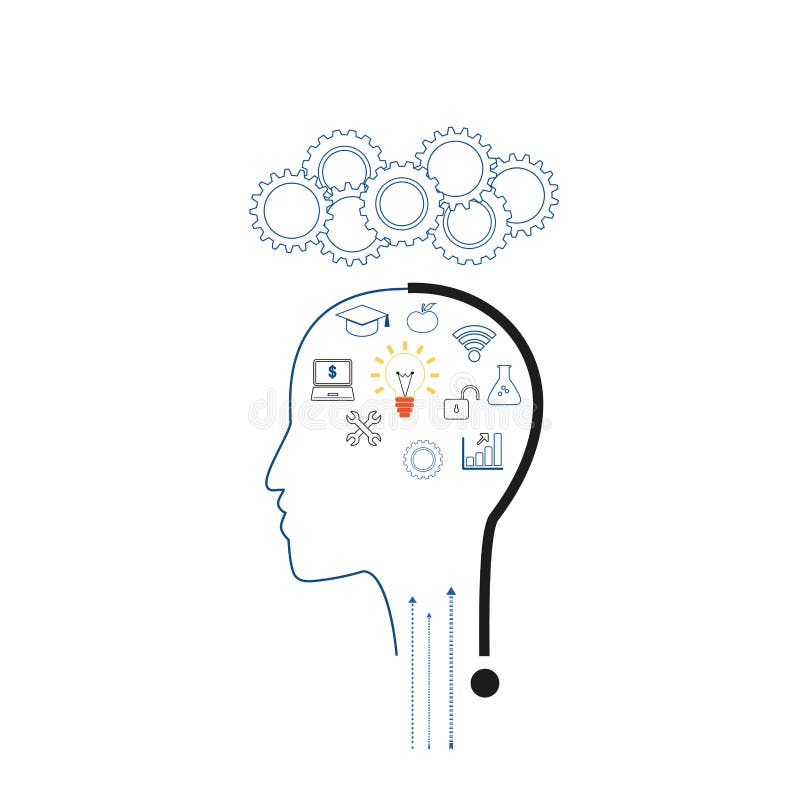 Vector Education, Knowledge Idea and Concept Stock Illustration ...