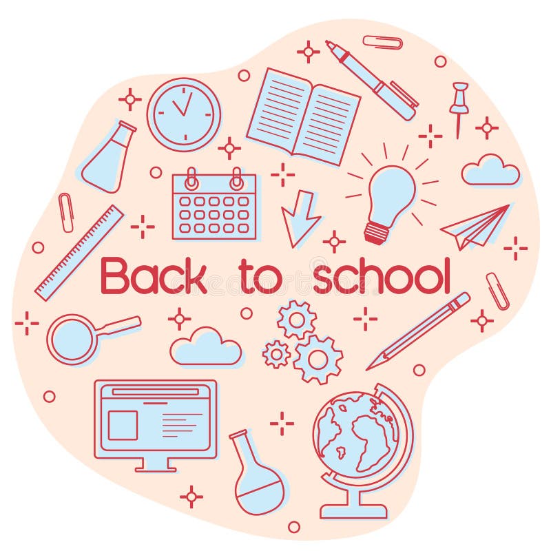 Vector Education Learning Back To School Study Stock Vector ...