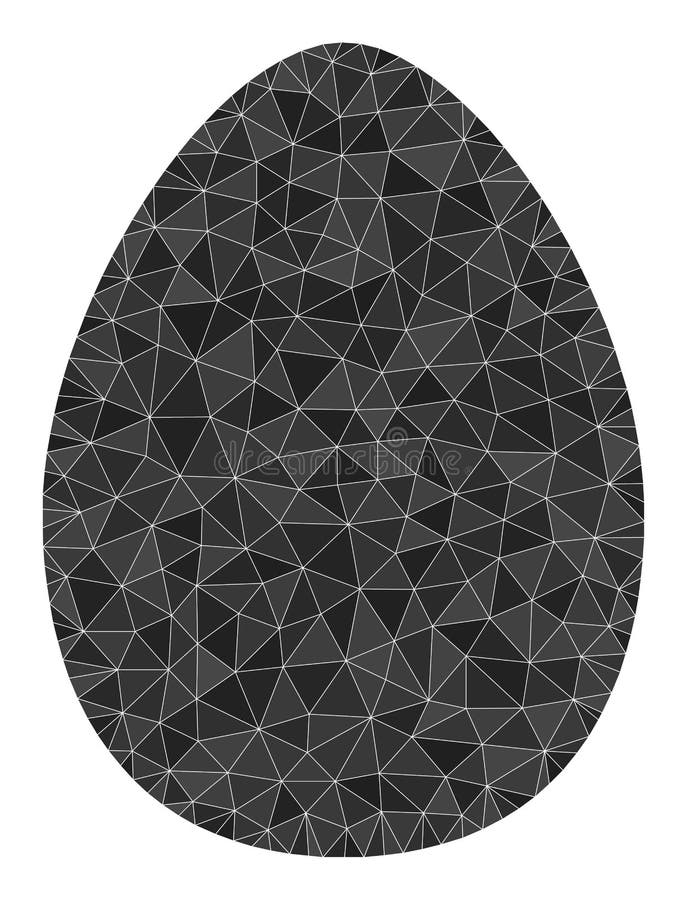 Vector Egg Triangle Filled Icon Stock Vector - Illustration of ...