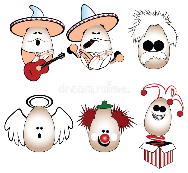 Egghead people stock vector. Illustration of digital, modern - 1695868