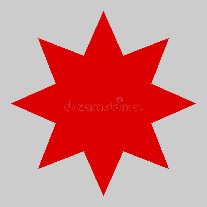 Vector Eight Pointed Star Icon Illustration Stock Vector - Illustration ...