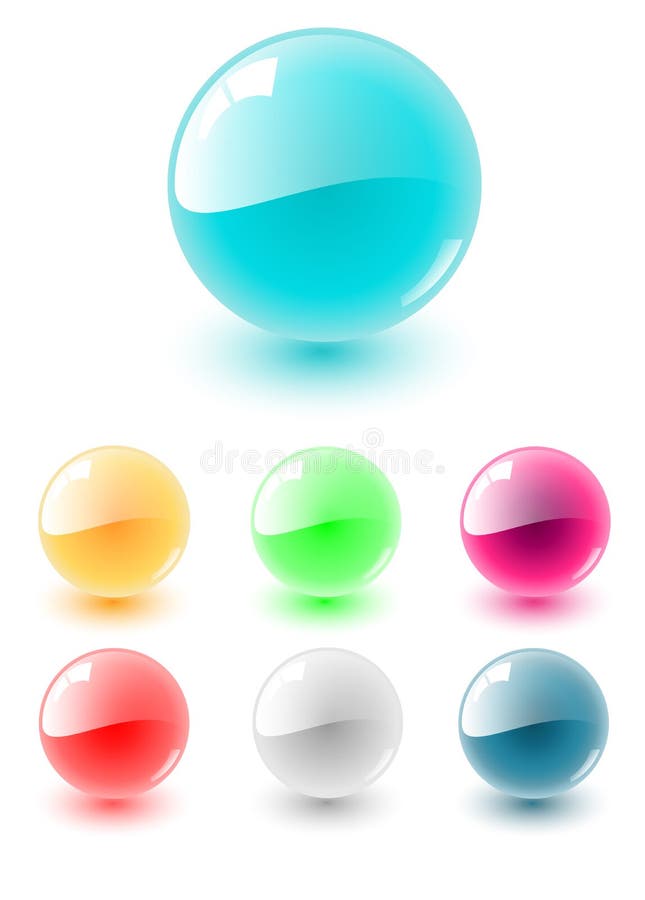 Vector El Conjunto De La Esfera Ilustración del Vector - Ilustración de ...