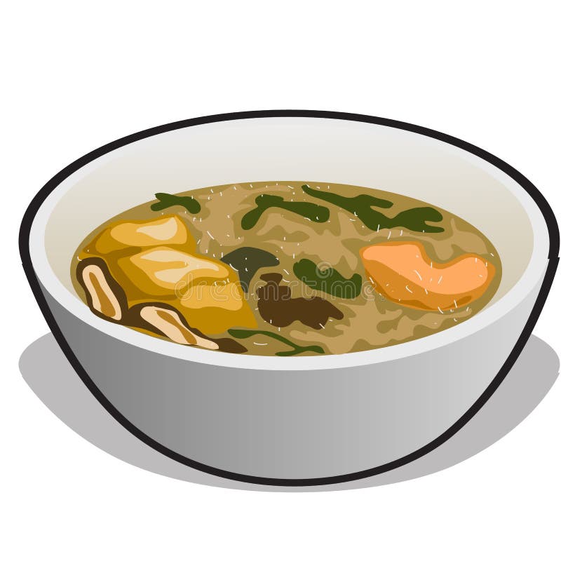 Ilustración, Alimento E Ingridients Calientes De La Sopa Ilustración ...