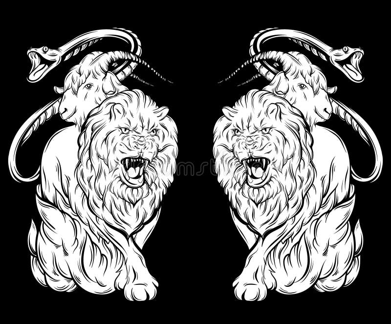 Quimera Ilustraciones Stock, Vectores, Y Clipart – (482 Ilustraciones ...