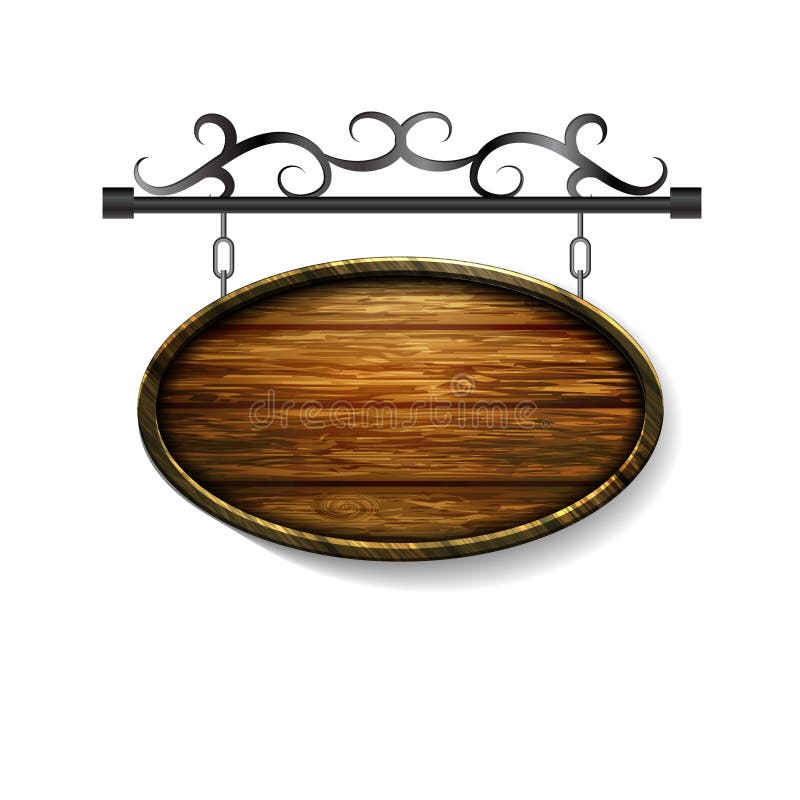 Vector El Letrero De Madera Ilustración del Vector - Ilustración de ...